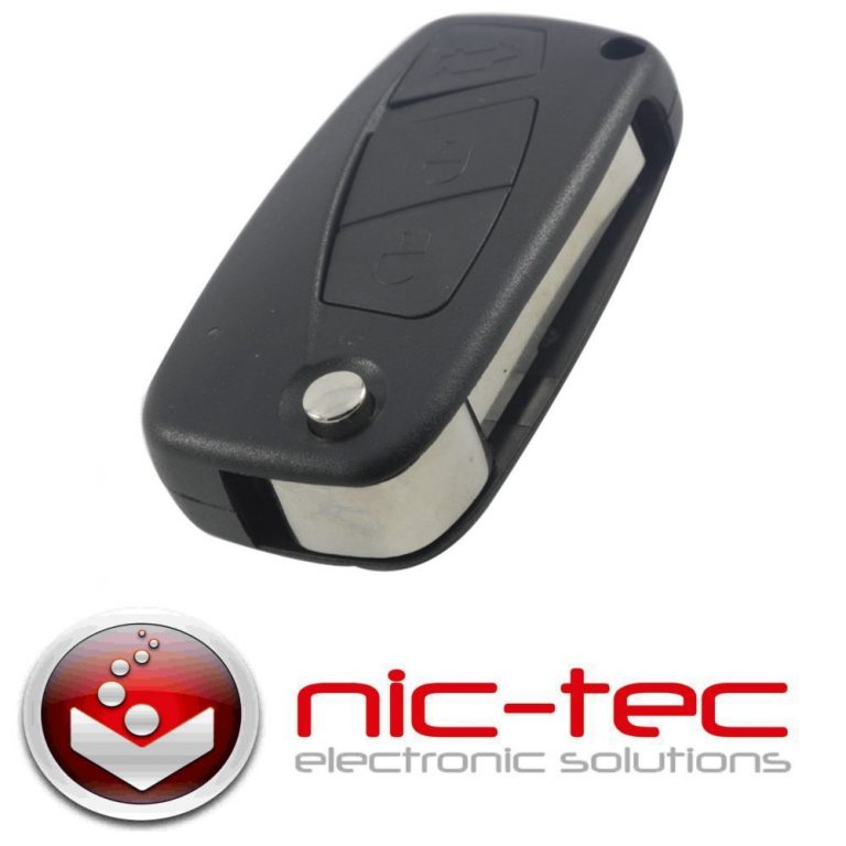 Key with remote control for fiat Panda