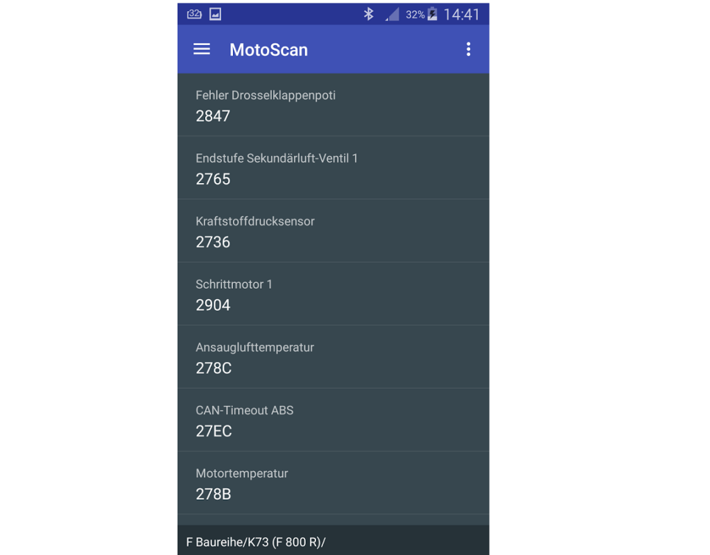 MotoScan BMW MC Scanner med bluetooth for Android